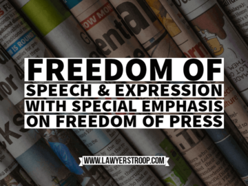 Freedom of Speech and Expression With Special Emphasis on Freedom of ...